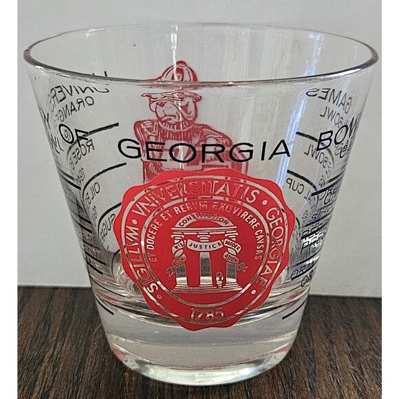 Unbranded | Dining | 2 Vintage University Of Ga Uga Whiskey Glasses | Poshmark